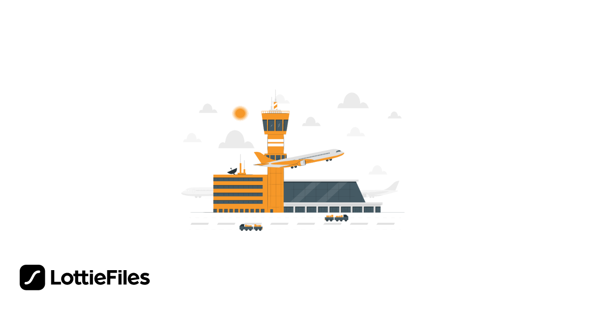 Free airport Animation by Murat | LottieFiles