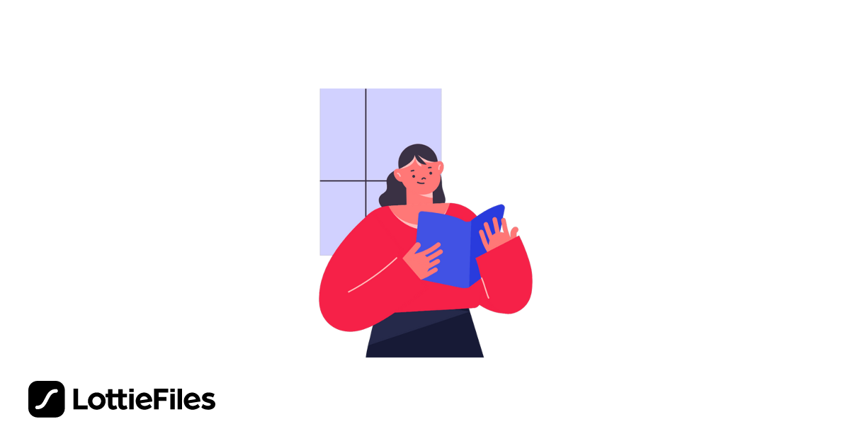 Free Reading Book Animation by Ebi | LottieFiles