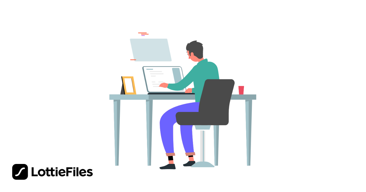 Free Programmer man Animation by Dick | LottieFiles