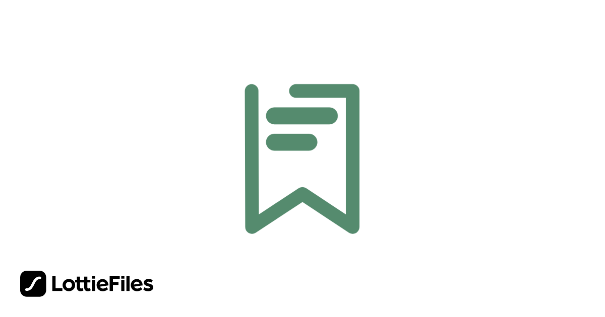 Free Bookmark animation Animation by Jakub Holub | LottieFiles