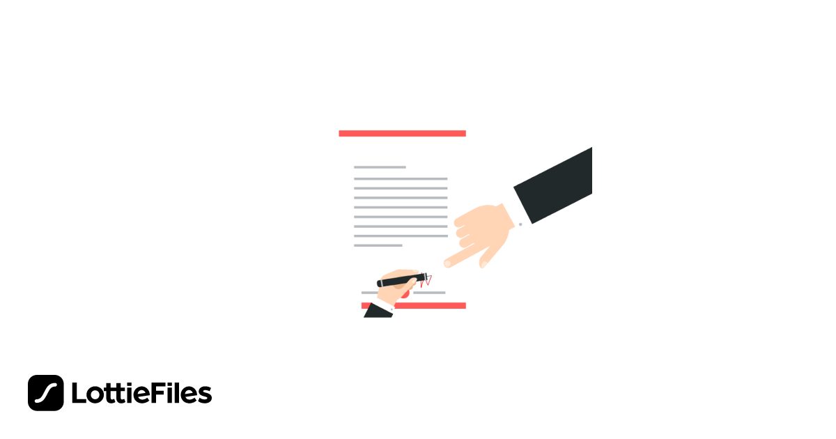 Free Contract sign Animation by 7D Inspiration | LottieFiles