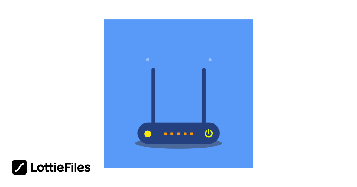 Free Wi-Fi router Animation by Ekateryna Myhalchenko | LottieFiles