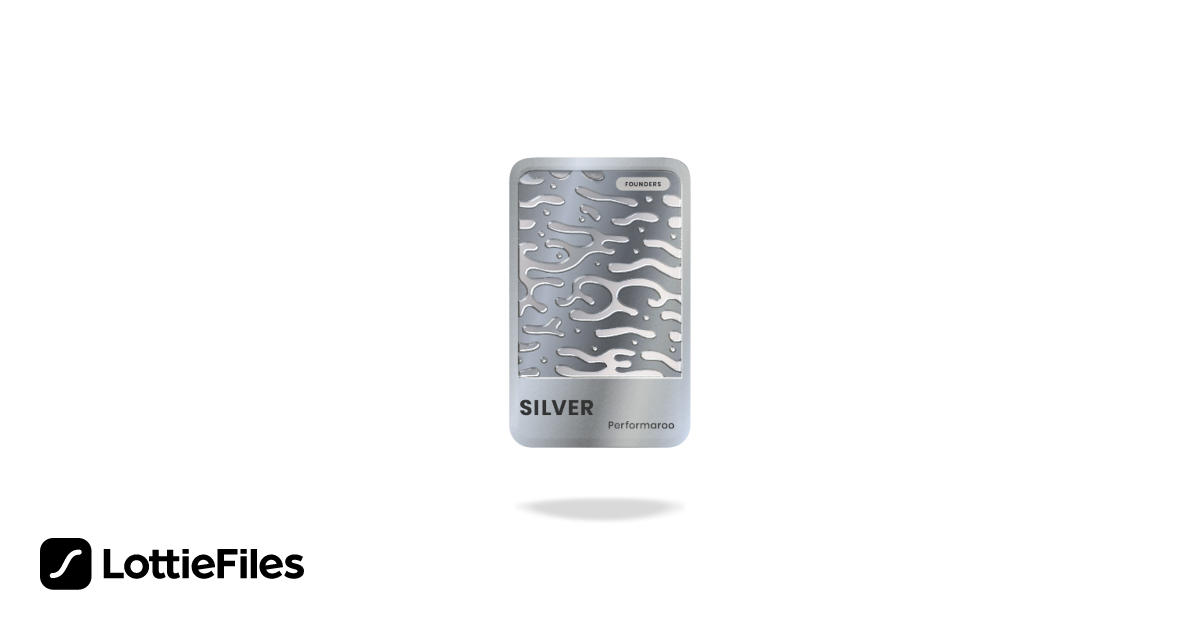 Free SILVER Token (Transparent) Animation by Kadima Designer | LottieFiles
