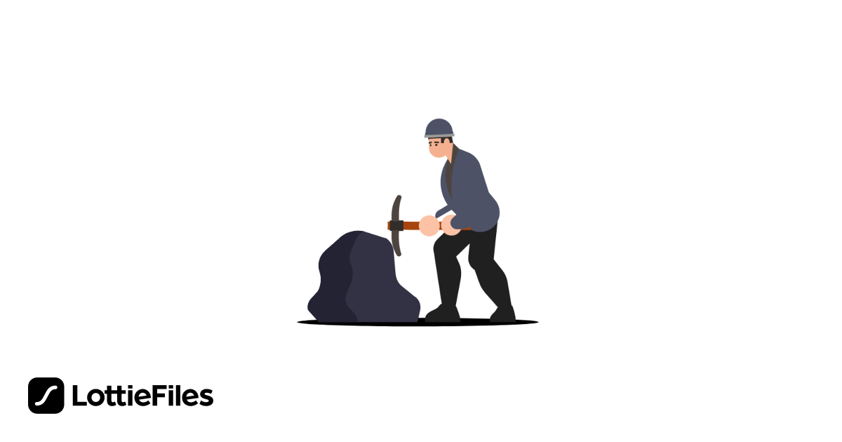 Free MINER GUY Animation by MAOAMKING | LottieFiles