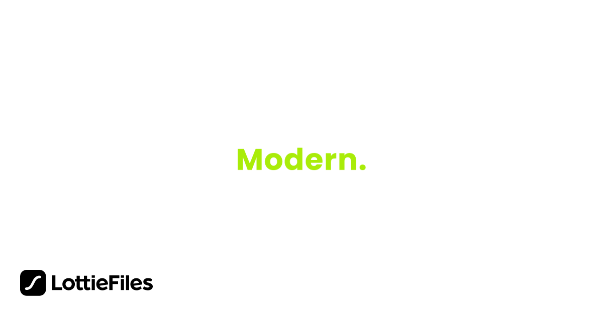 Free Modern Animation by Suhayra Sarwar | LottieFiles