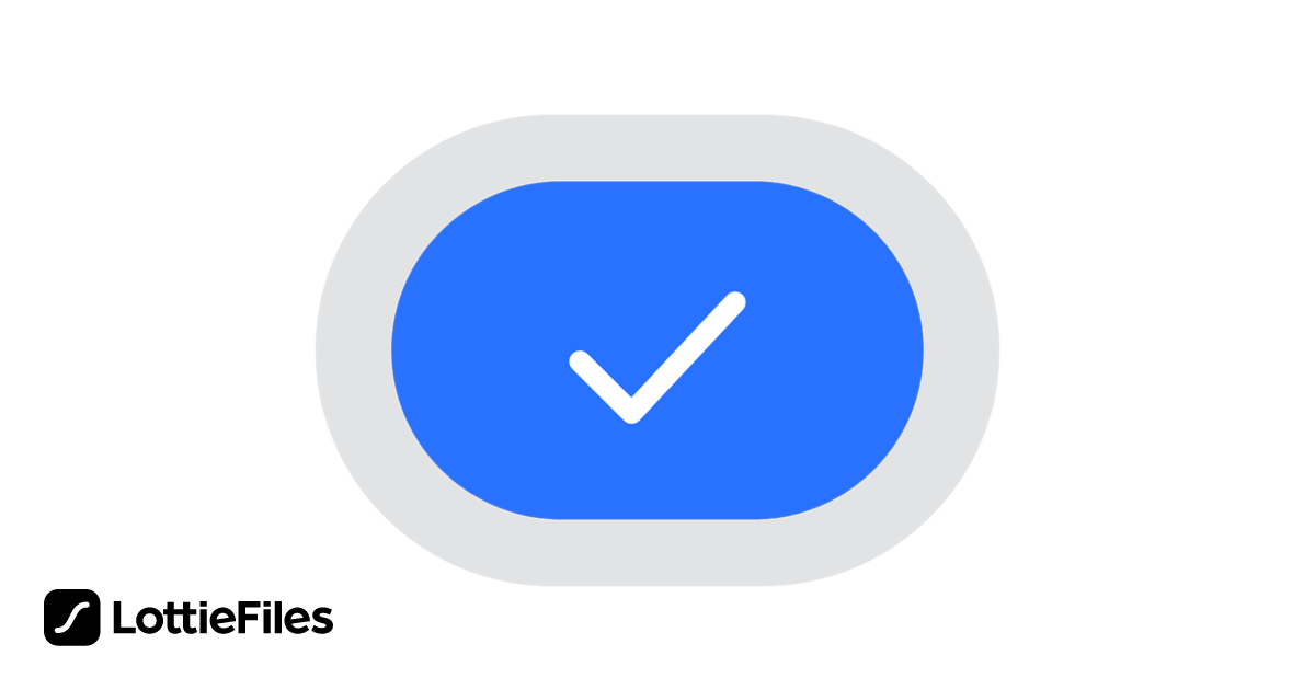 Free Tick button Animation by Jinesh Patel | LottieFiles