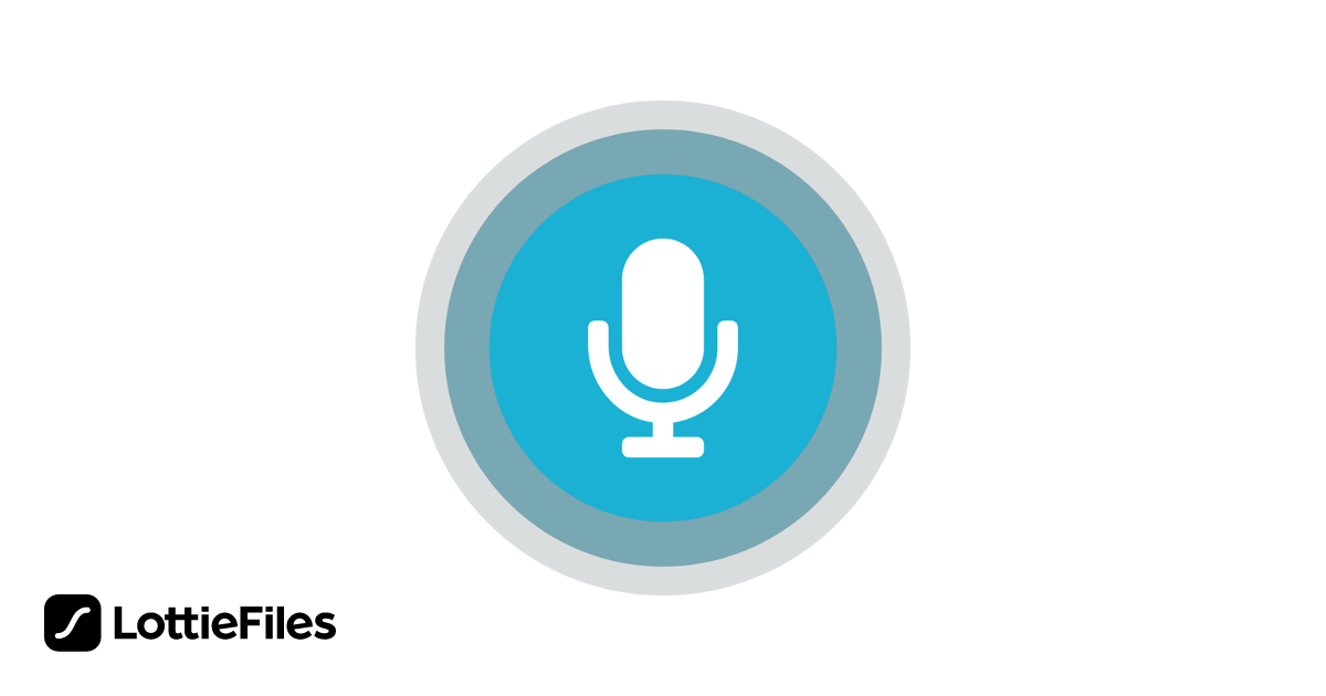 Free mic animation with circle Animation by Shehzad | LottieFiles