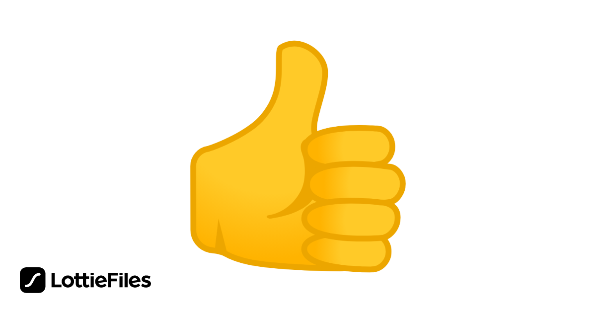 Free Thumbs Up Animation by LottieFiles Mobile | LottieFiles