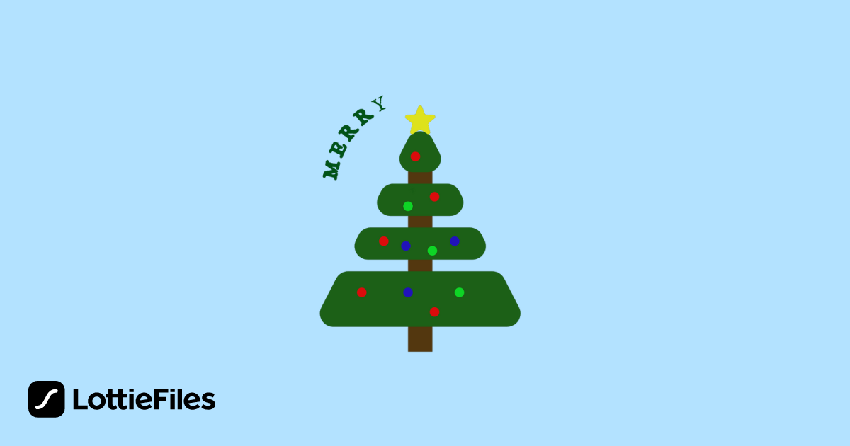 Free Christmas tree Animation by Syed Ijtaba | LottieFiles