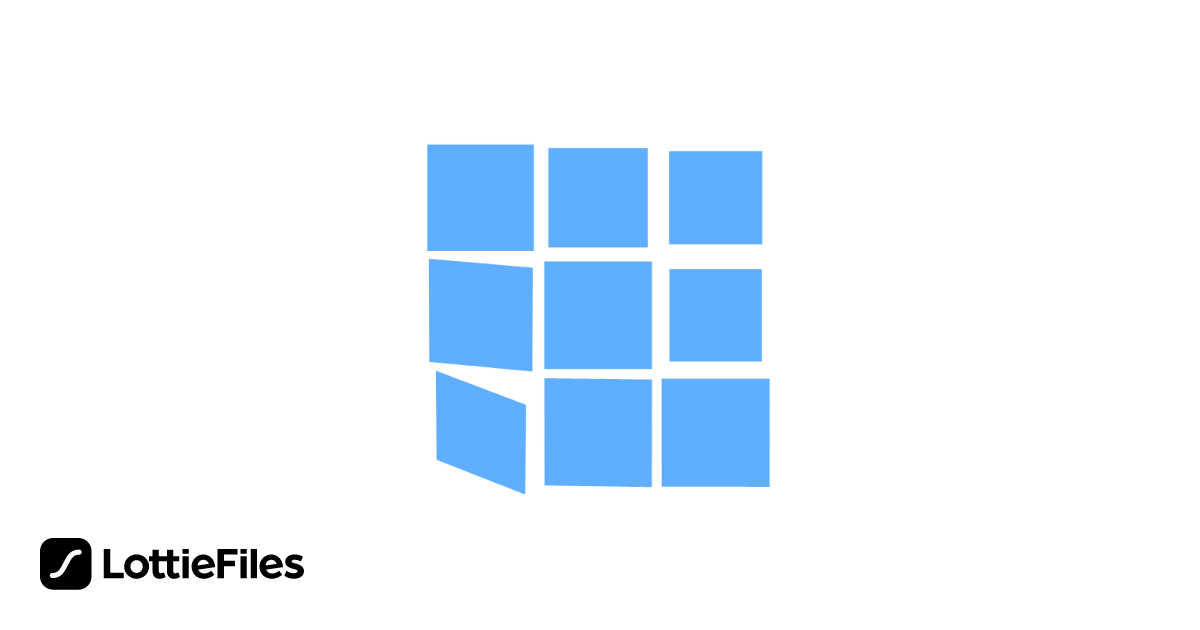 Free Blue and yellow square loading animation Animation by Александр ...