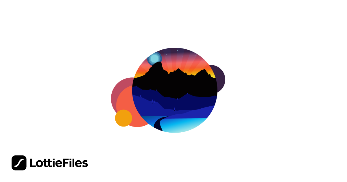 Free Sunset circle Animation by John Olm | LottieFiles