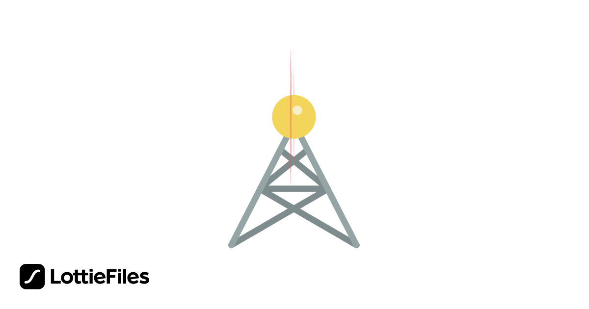 Free Radio Tower Signal Animation by MD Abdur | LottieFiles