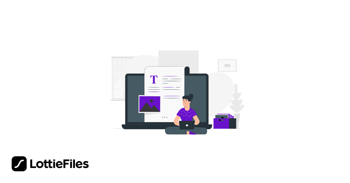 Free Blogger Animation by Studio K Web Design | LottieFiles