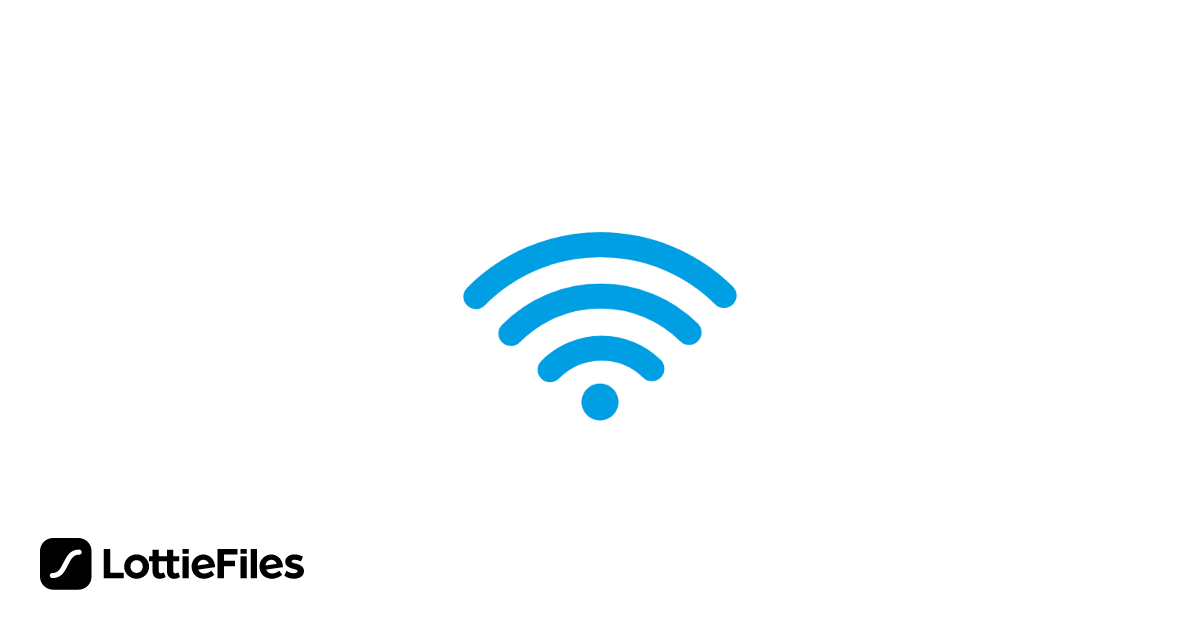 Free Wifi animated blue Animation by Maria Collado | LottieFiles