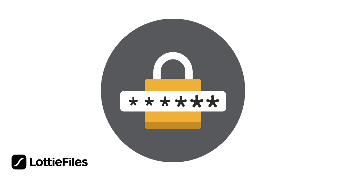 Free Password Lock Security Animation by Steven Zill | LottieFiles