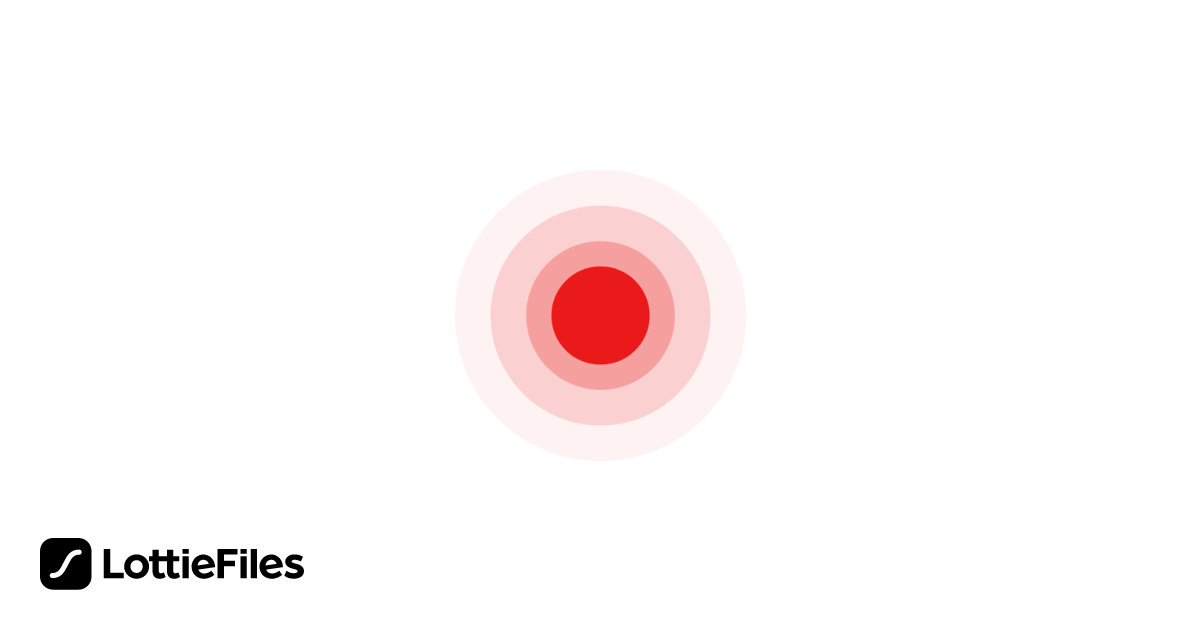 Free Red Pulsing Dot Animation by Szymon Wiśniewski | LottieFiles