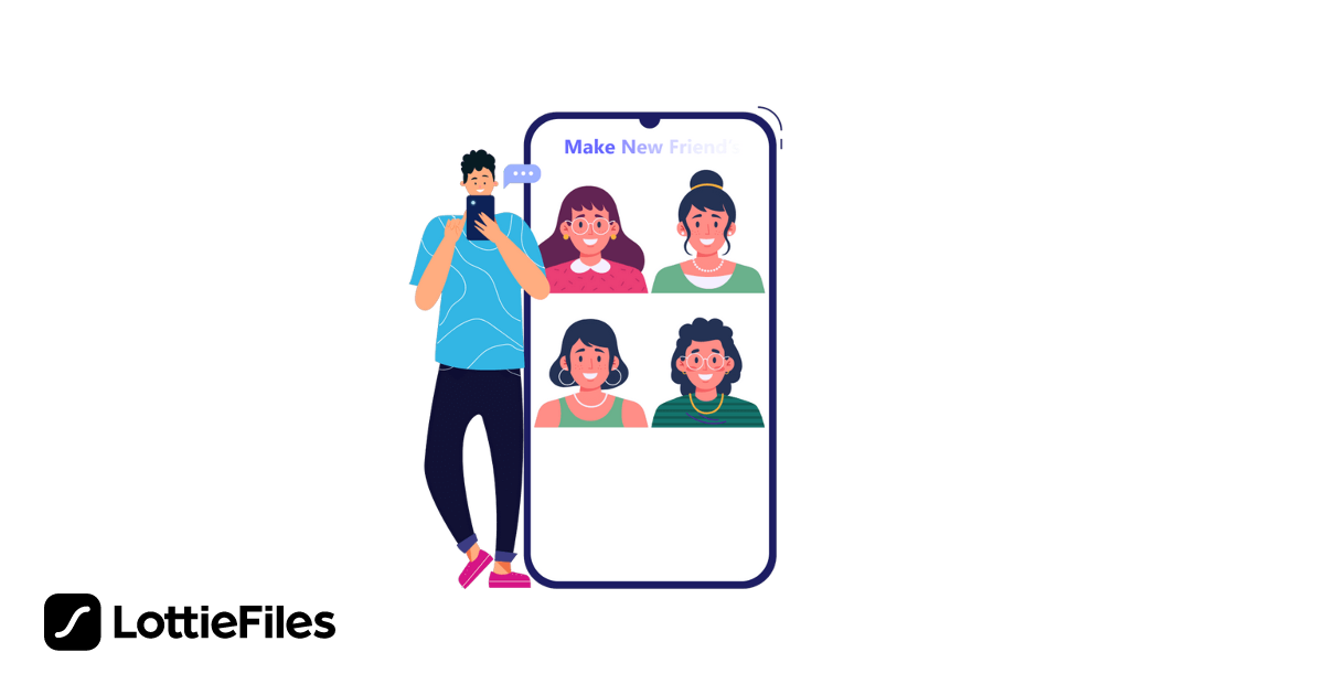 Free Make new friends Animation by Vishal | LottieFiles