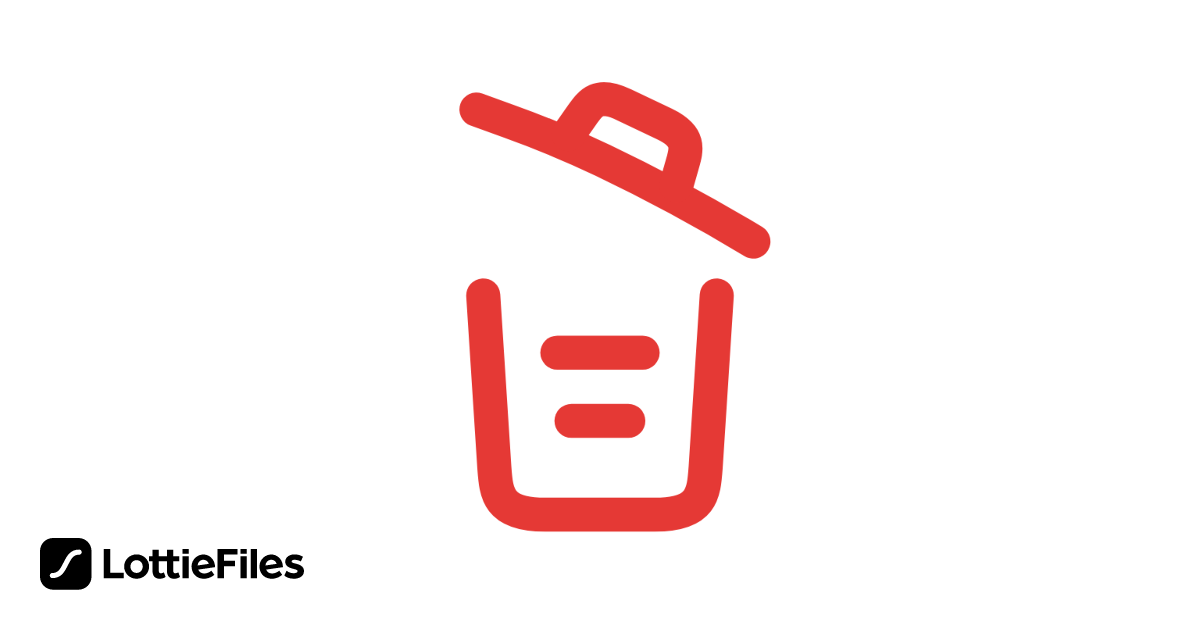 Free trash icon animation Animation by Syed | LottieFiles