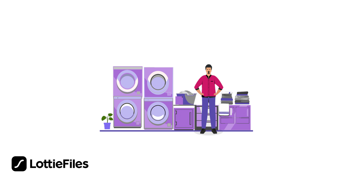 Free Launderer Animation by Zaid | LottieFiles