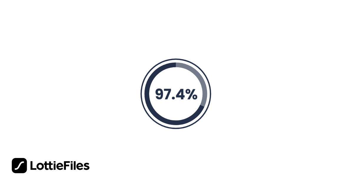 Free percentage Animation by Damien Pye | LottieFiles