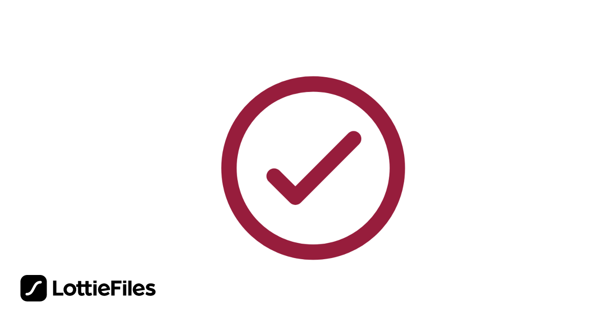Free Red checkmark Animation by Christian | LottieFiles
