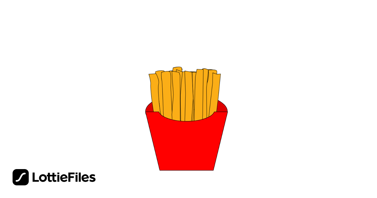 Free French fries Animation by Sabine Thaler | LottieFiles
