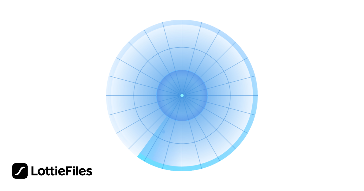 Free Blue Radar Animation by Elizabeth Mirror | LottieFiles