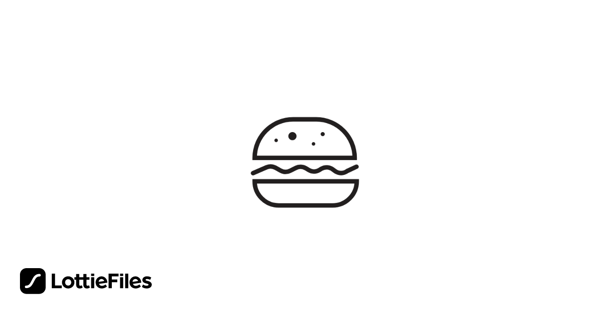 Free BURGER ICON Animation by Md Golam Rabbani Pias | LottieFiles