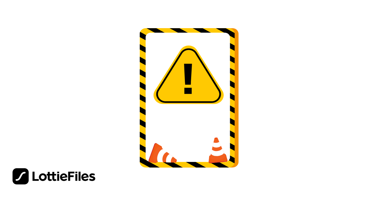Free warning Animation by Yawen Fan | LottieFiles