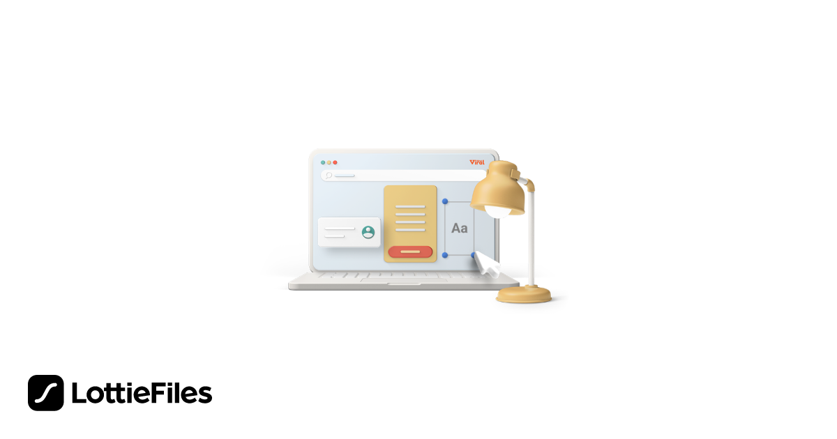 Free 3d ui laptop Animation by Fareed Khan | LottieFiles