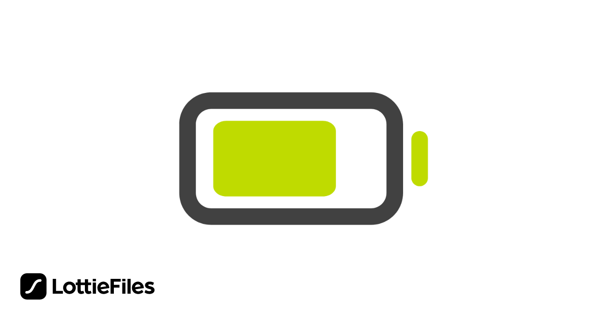 Free Colored Battery Charging Icon Animation by | LottieFiles