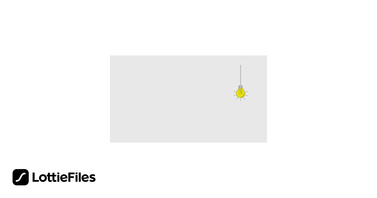 Free Lightbulb Animation by Karan Vij | LottieFiles