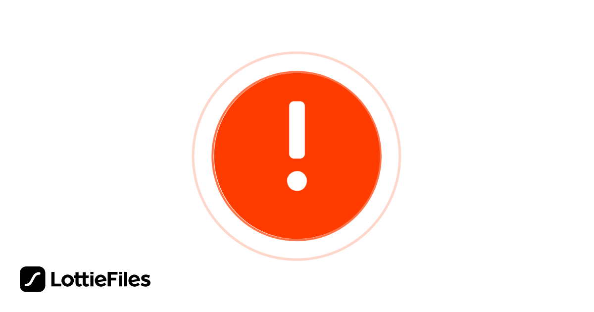 Free warning Animation by Alord | LottieFiles