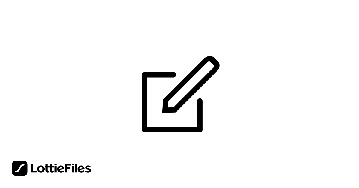 Free Edit Note animation Animation by Aerocube Technologies | LottieFiles