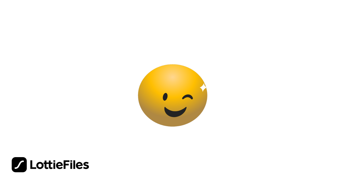 Free 3D Winking Emoji Animation by Irfan | LottieFiles