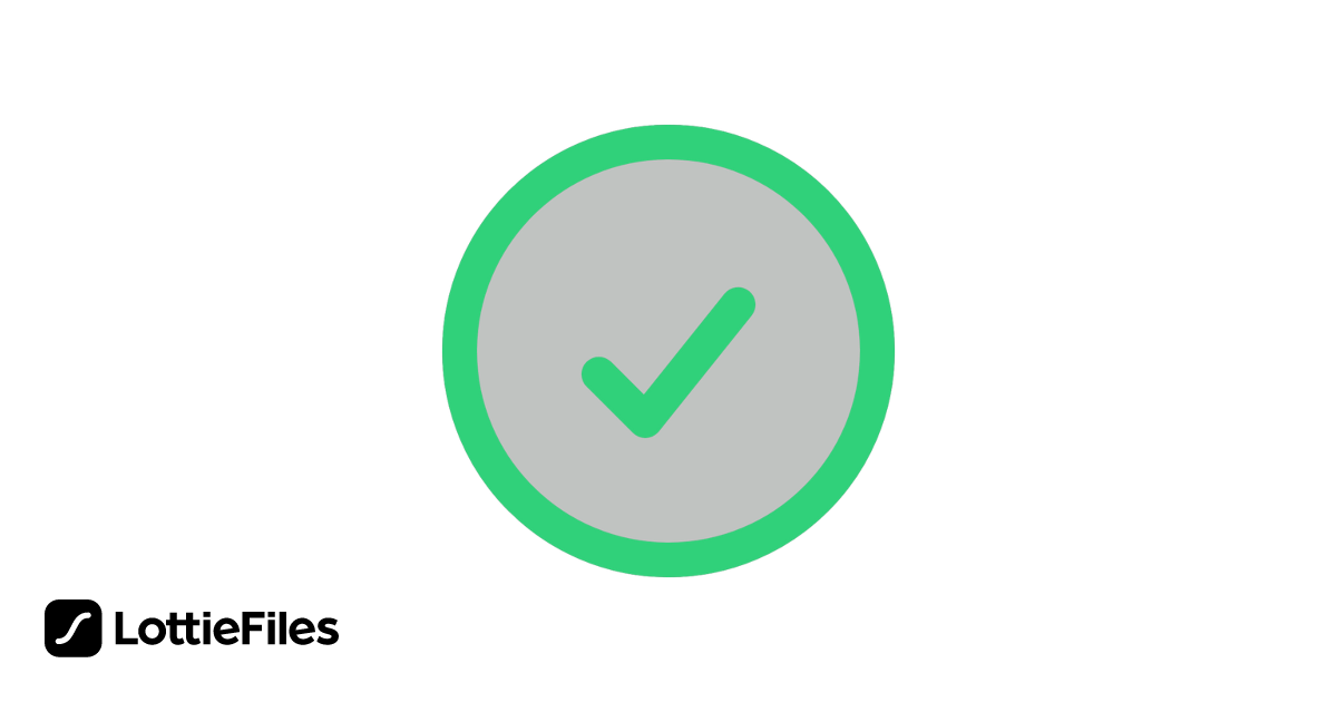 Free Check green filled Animation by Felipe | LottieFiles