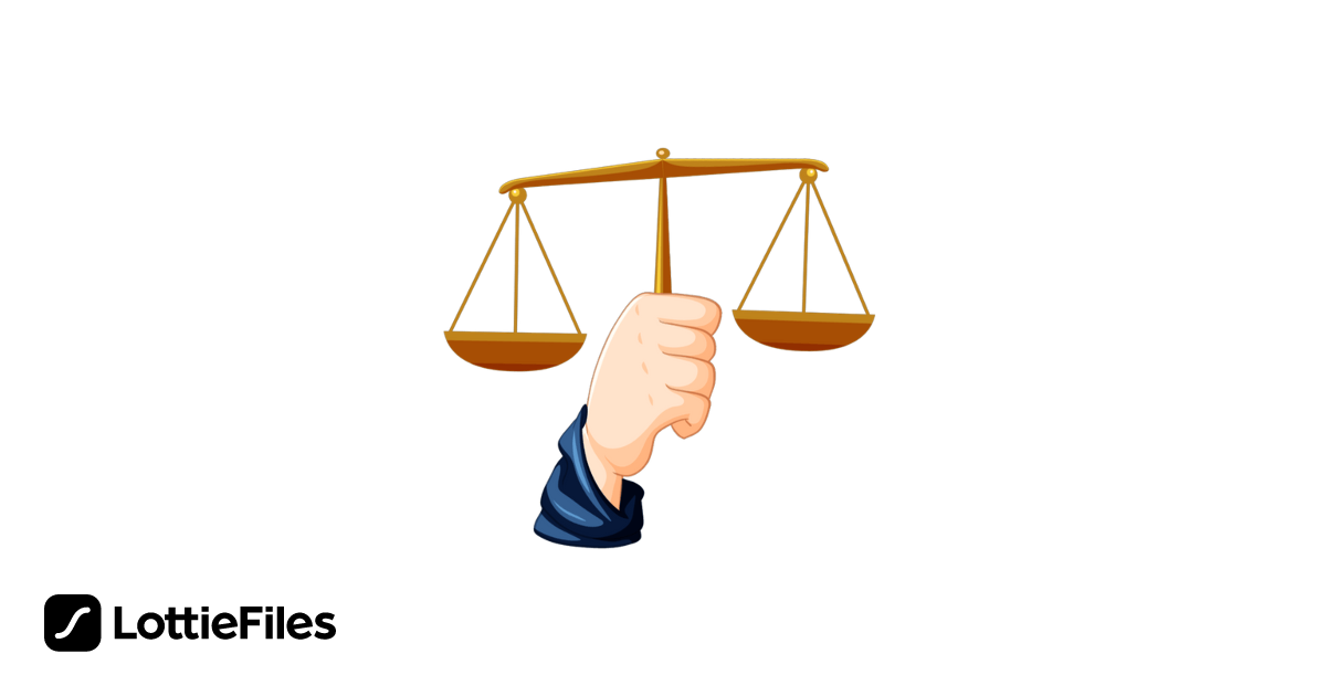 Free Justice balance Lottie JSON animation Animation by Weblodge ...