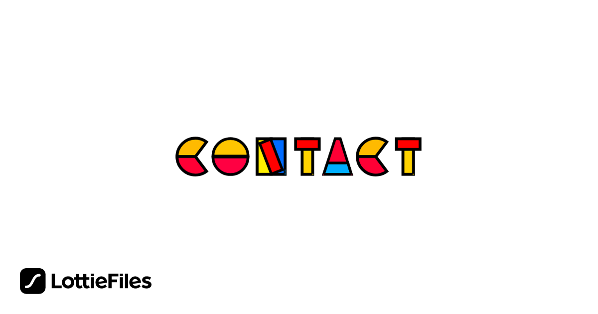 Free Contact Title Animation by On Tap | LottieFiles