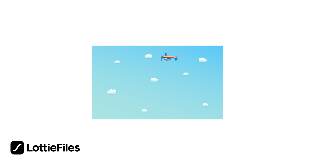 Free Airplane Animation by Chaitanya | LottieFiles