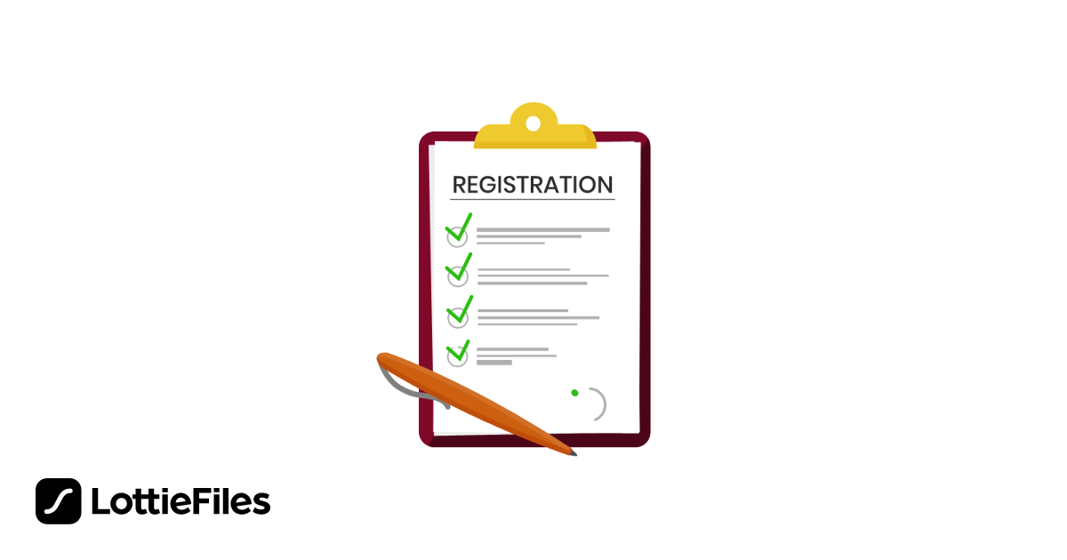 Free form registration Animation by Dian Hary Kurniawan | LottieFiles