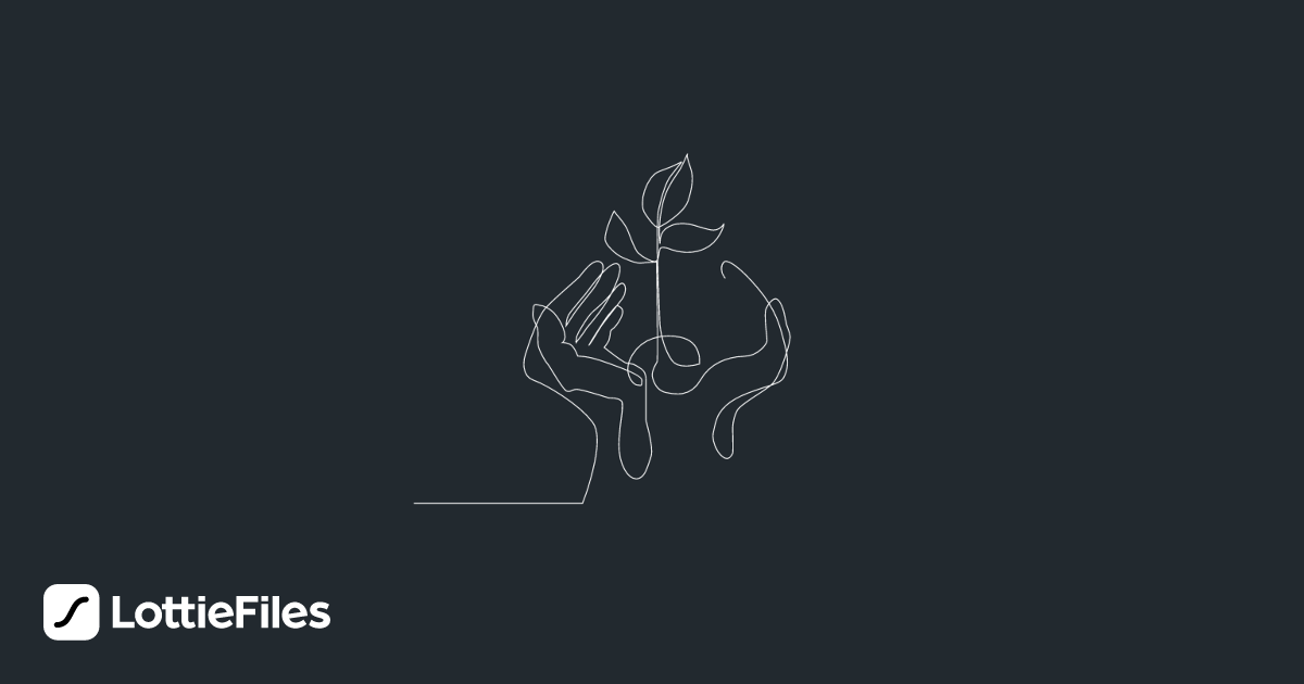 Free Hands holding a sapling Animation by Devin Lopina | LottieFiles