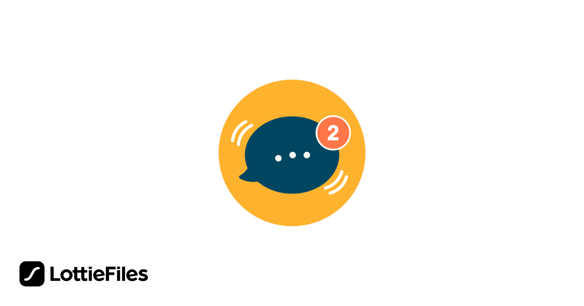 Free Message-Notification-Icon Animation by Imran | LottieFiles