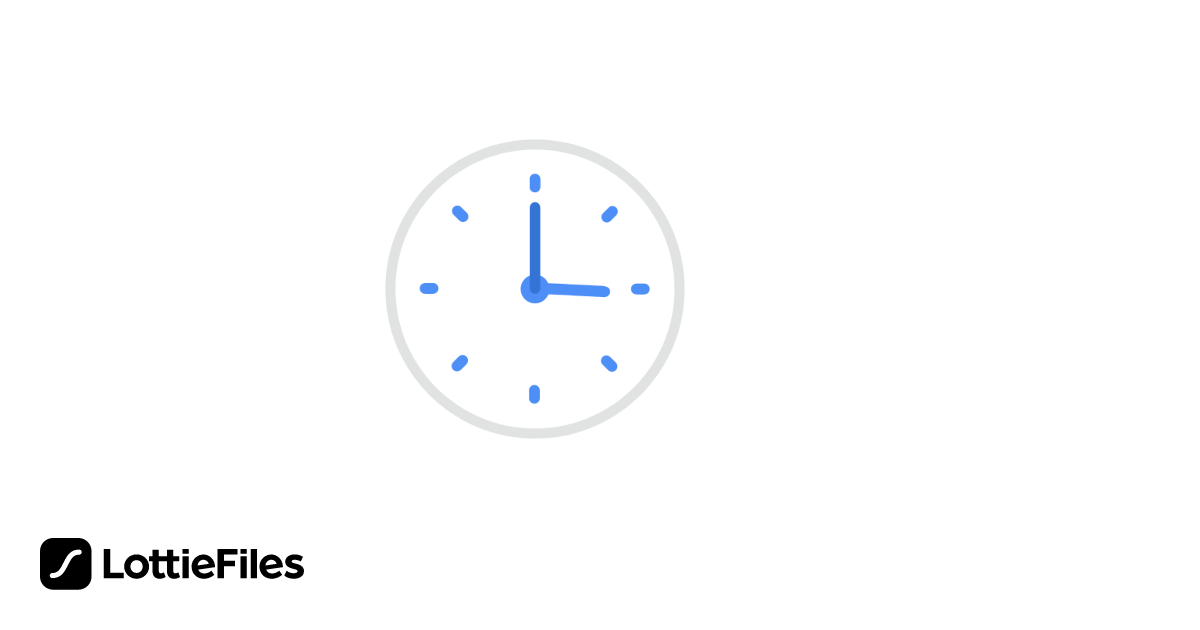 Free Free clock Animation by Seneca | LottieFiles