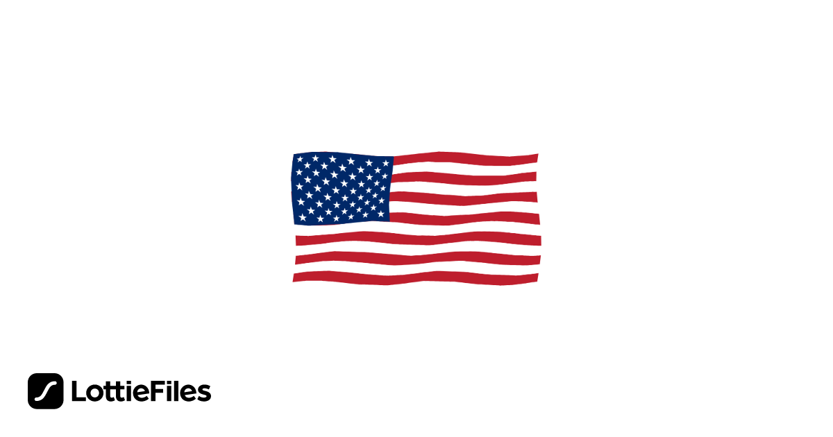 Free American Flag Wave Animation by rosscoinnovations | LottieFiles