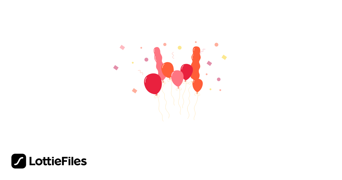 Free Party Balloons Animation by mawah design | LottieFiles