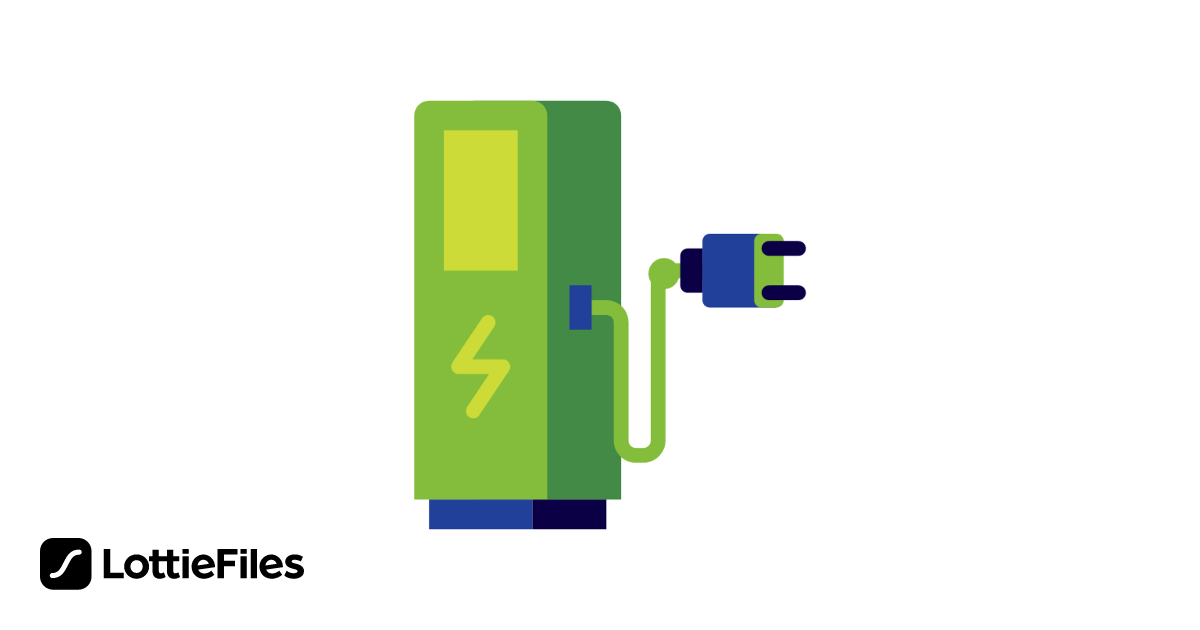 Free EV electro charger station Animation by Feelplus | LottieFiles