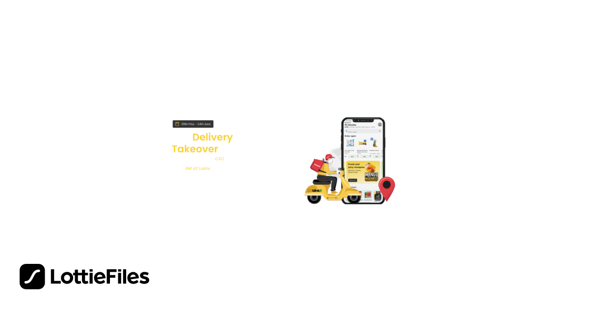 Free zomato delivery banner Animation by Syed | LottieFiles