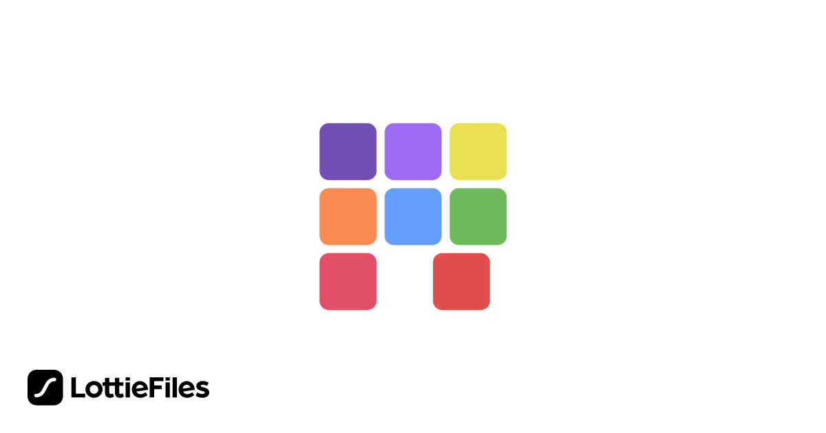 Free Sliding Puzzle Loading Animation by Sepideh | LottieFiles