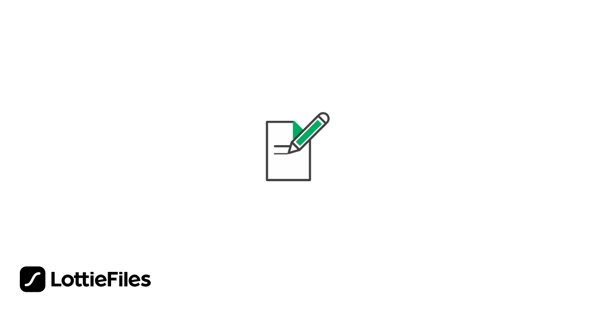 Free Pen Writing Animation by Uzair | LottieFiles