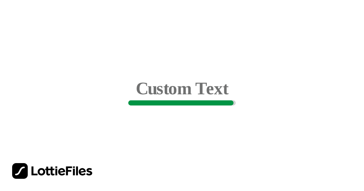 Free Preloader with Custom Text Animation by David T | LottieFiles